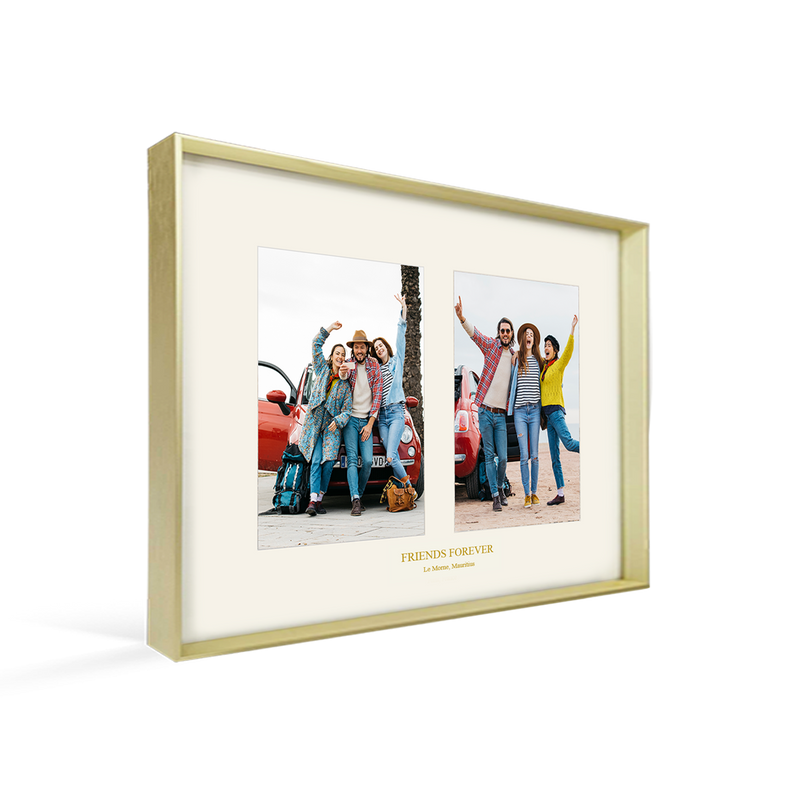 Quebec Collage Frame - 2 Portrait Pictures